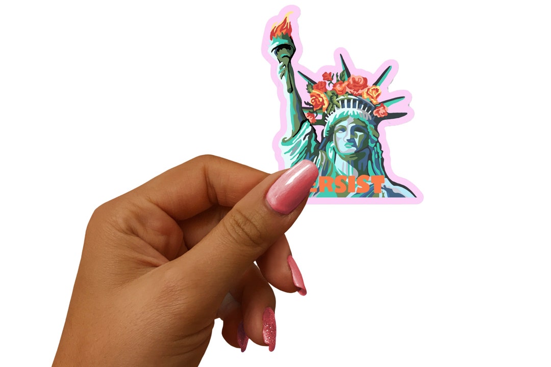 Lady Liberty Sticker / 3x3 / Vinyl Decal / Die Cut / Thick Durable ...