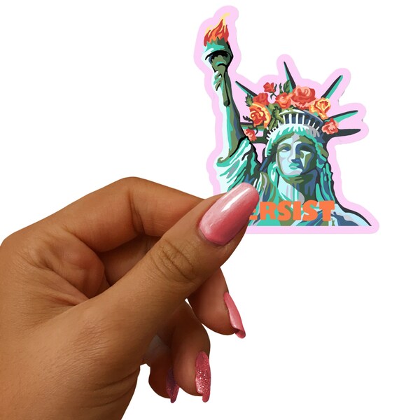 Lady Liberty Sticker - Etsy