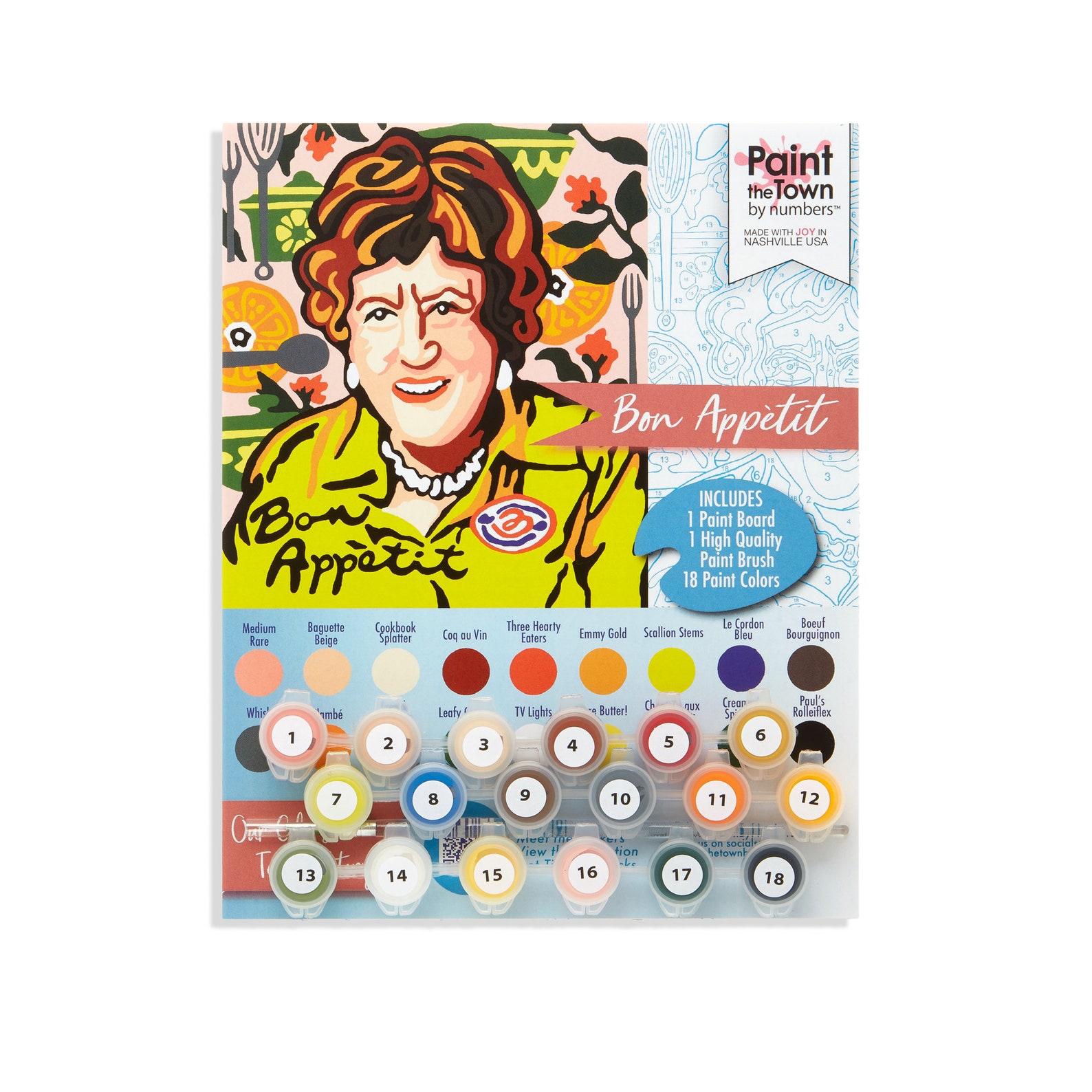 Paint by Number / Bon Appètit / French Chef / 8”x10” / Craft Kit / DIY ...