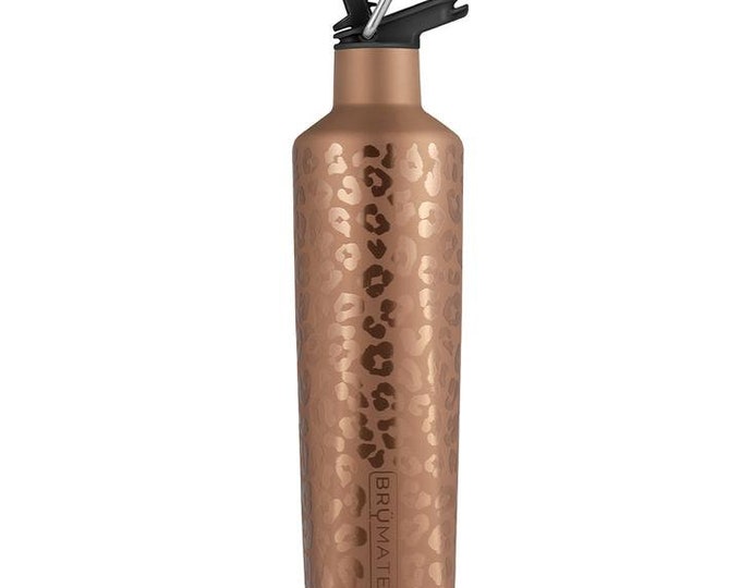 Monogrammed Brumate Rehydration Bottle in Gold Leopard 25oz - Etsy