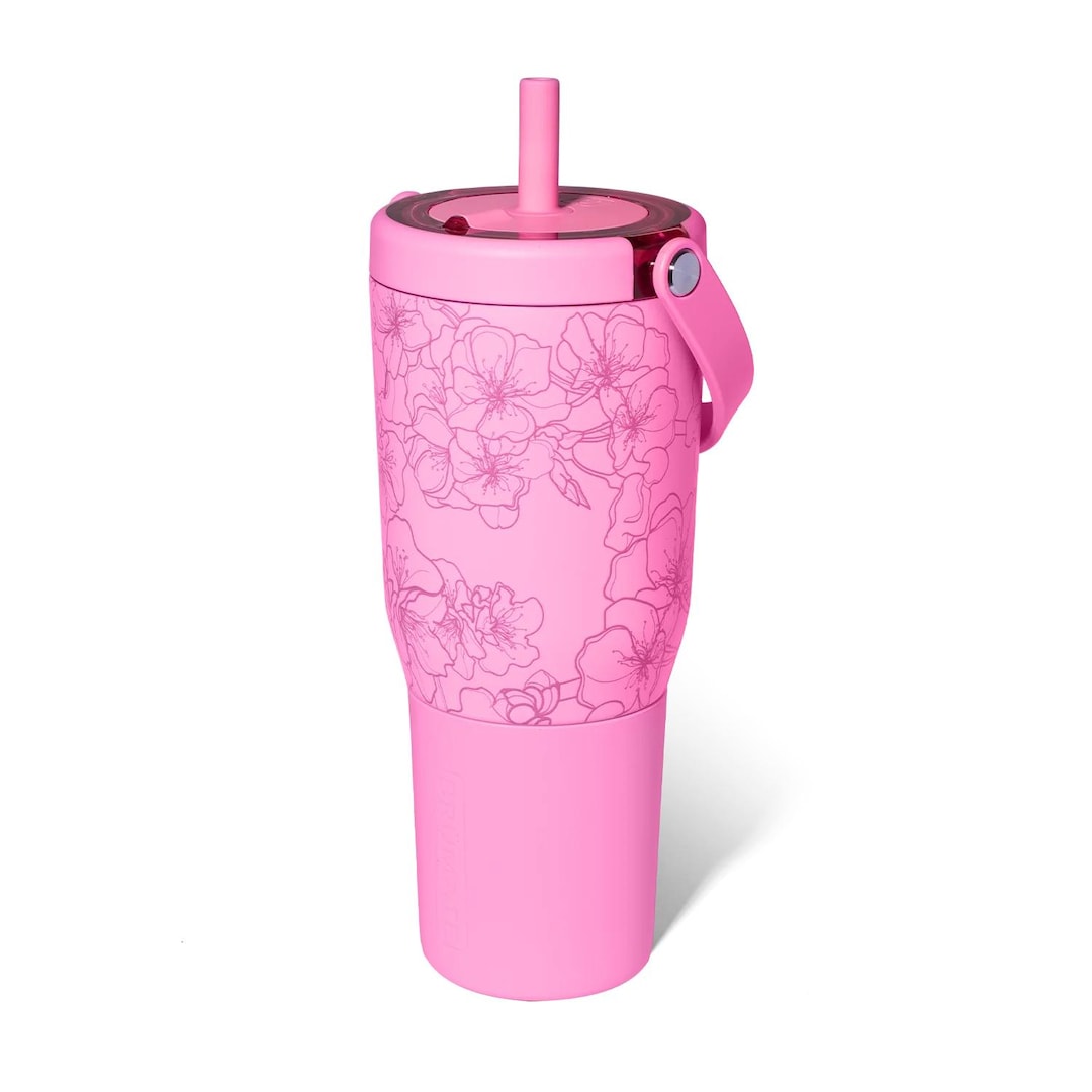 Brumate Cherry Blossom Resa 35oz Tumbler With Straw - Etsy