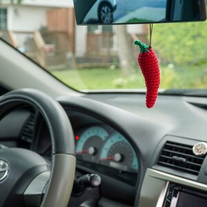 Tiny Chili Pepper Car Rear View Mirror - Etsy
