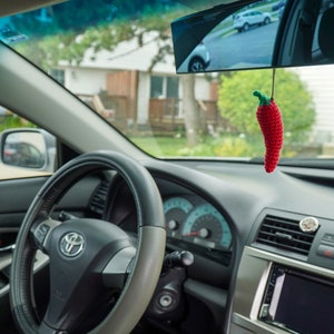 Tiny Chili Pepper Car Rear View Mirror - Etsy