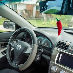 Tiny Chili Pepper Car Rear View Mirror - Etsy