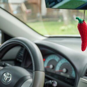 Tiny Chili Pepper Car Rear View Mirror - Etsy