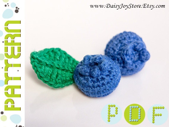 Crochet Blueberry Amigurumi Pattern Crochet Play Food - Etsy
