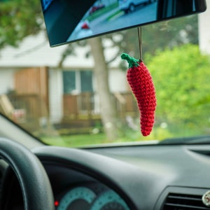 Tiny Chili Pepper Car Rear View Mirror - Etsy