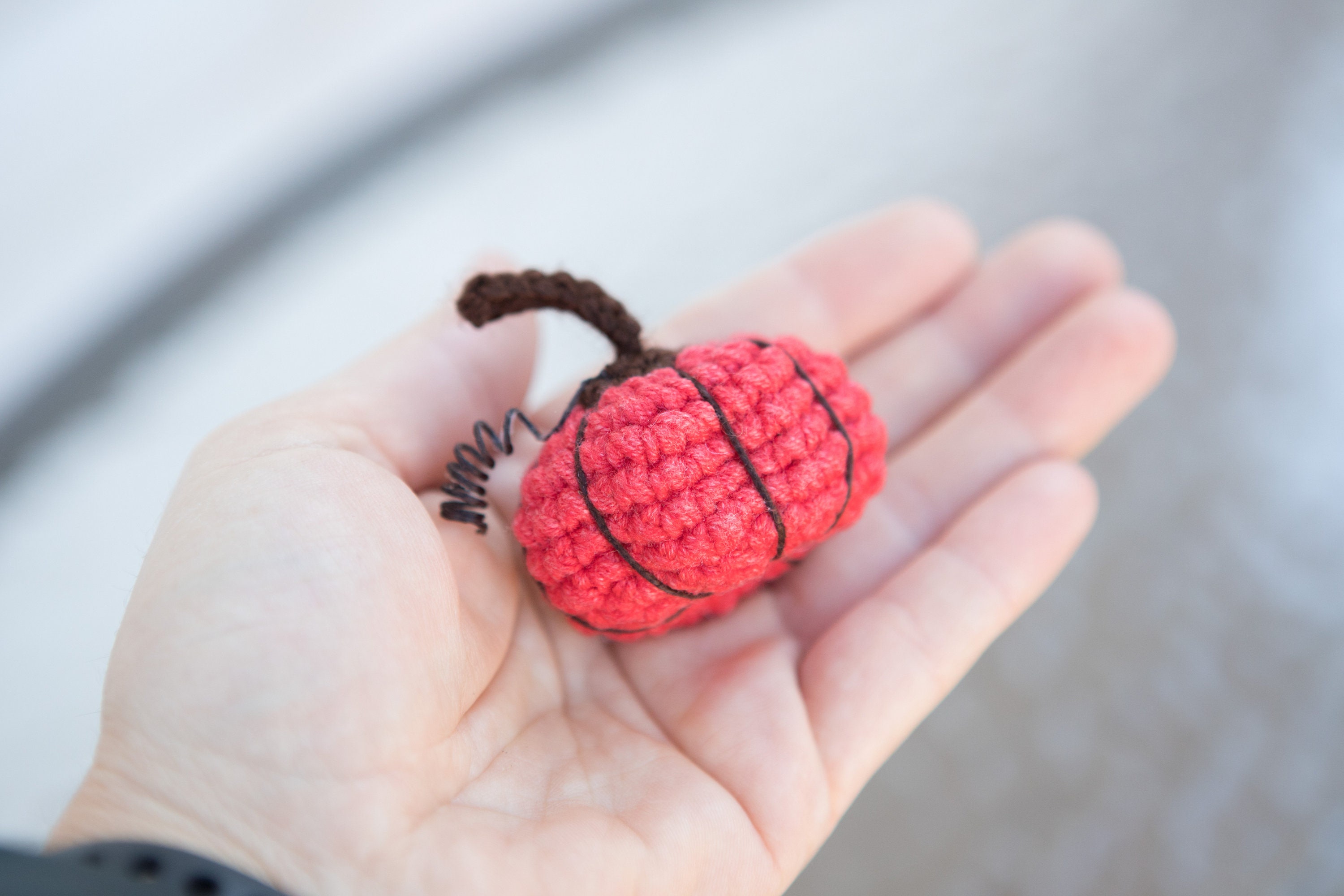 Pumpkin pin Cute Mini Crochet Pumpkin pin Autumn fall brooch | Etsy