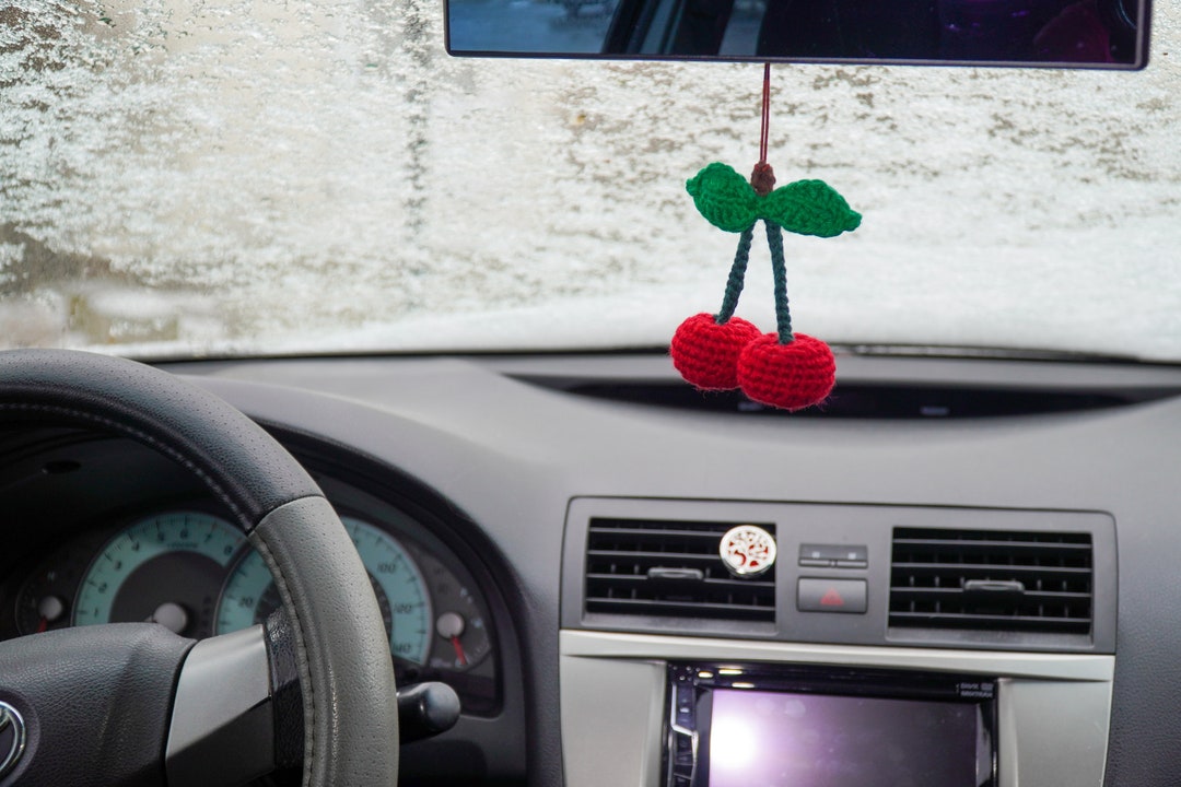 Cherry Car Rear View Mirror Hanging Car Decor - Etsy