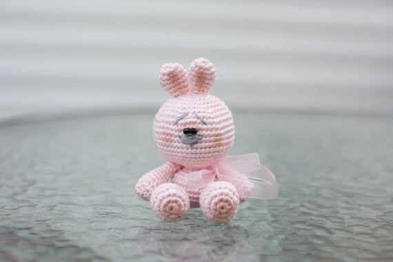 Amigurumi Crochet Pink Cute Bunny READY TO SHIP | Etsy