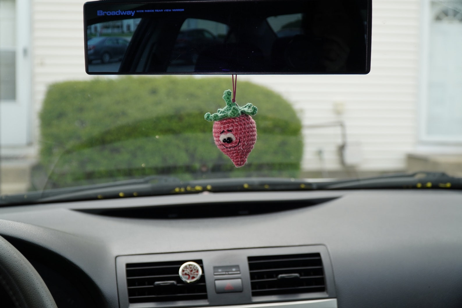 Funny Strawberry Car Rear View Mirror Hanging Car Decor - Etsy