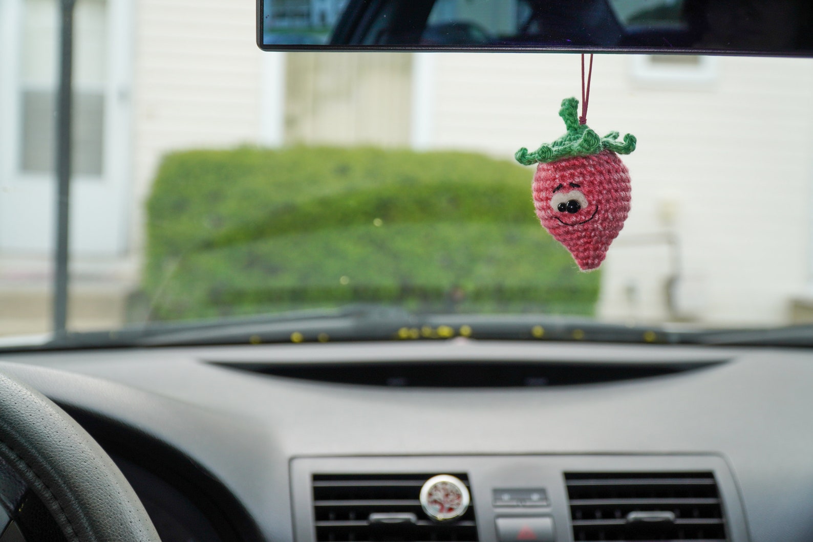 Funny Strawberry Car Rear View Mirror Hanging Car Decor - Etsy