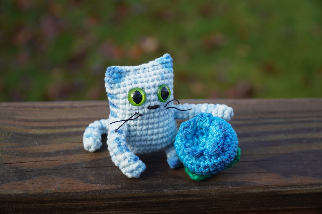 Blueberry Cat Figurine Cute Cat Sculpture With Blueberry - Etsy