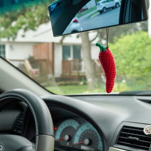 Tiny Chili Pepper Car Rear View Mirror - Etsy