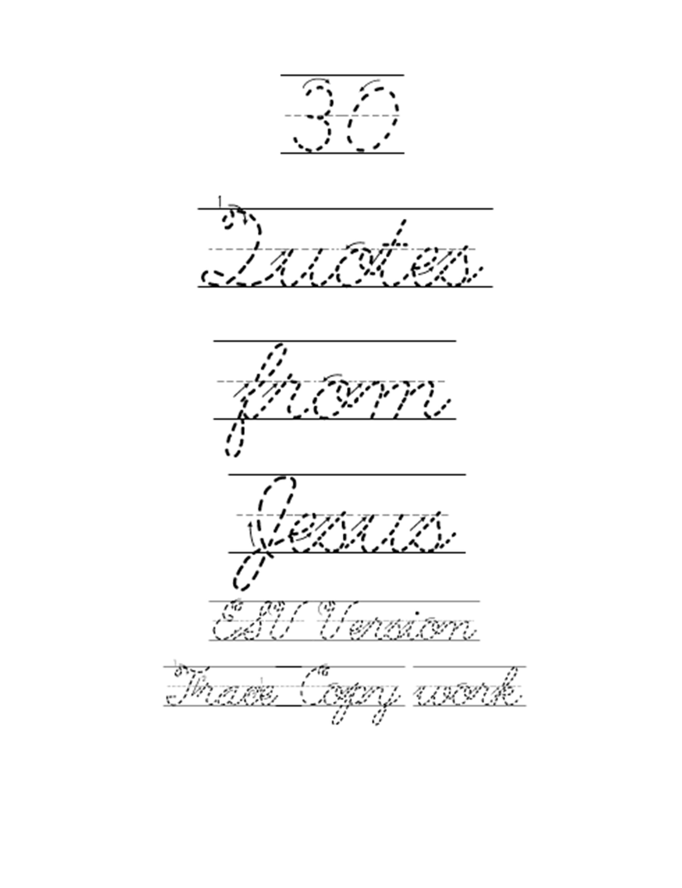 ESV Scripture Copywork Cursive With Arrows, 30 Quotes From Jesus, Trace ...
