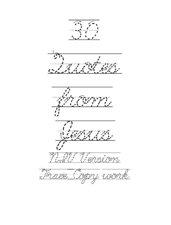 Printable Cursive Quotes