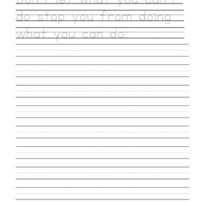 30 Inspirational Quotes for Kids, Copywork, Print Font - Etsy