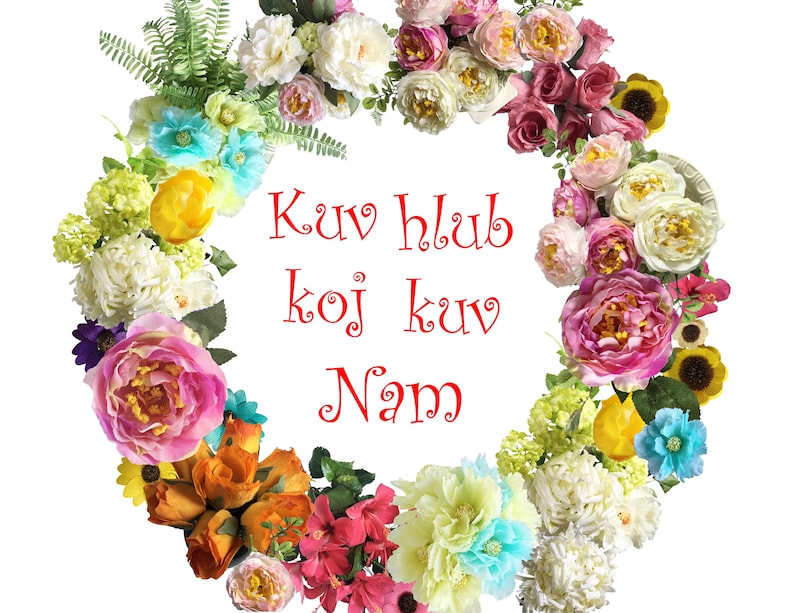 Kuv Hlub Koj Kuv Nam Hmong Moob Print Printable Digital - Etsy