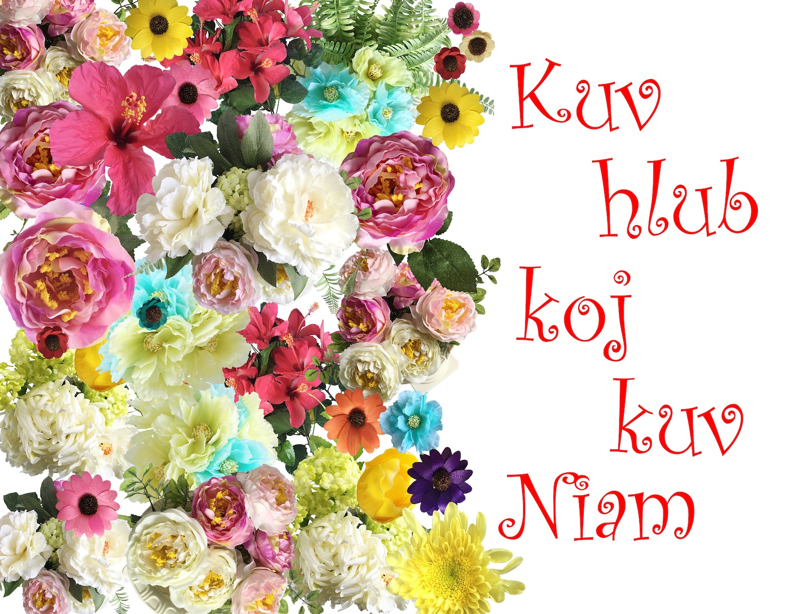 Kuv Hlub Koj Kuv Niam Hmong Moob Print Printable Digital | Etsy