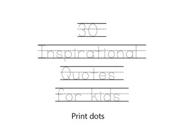 30 Inspirational Quotes for Kids Copy Work Cursive Copywork | Etsy