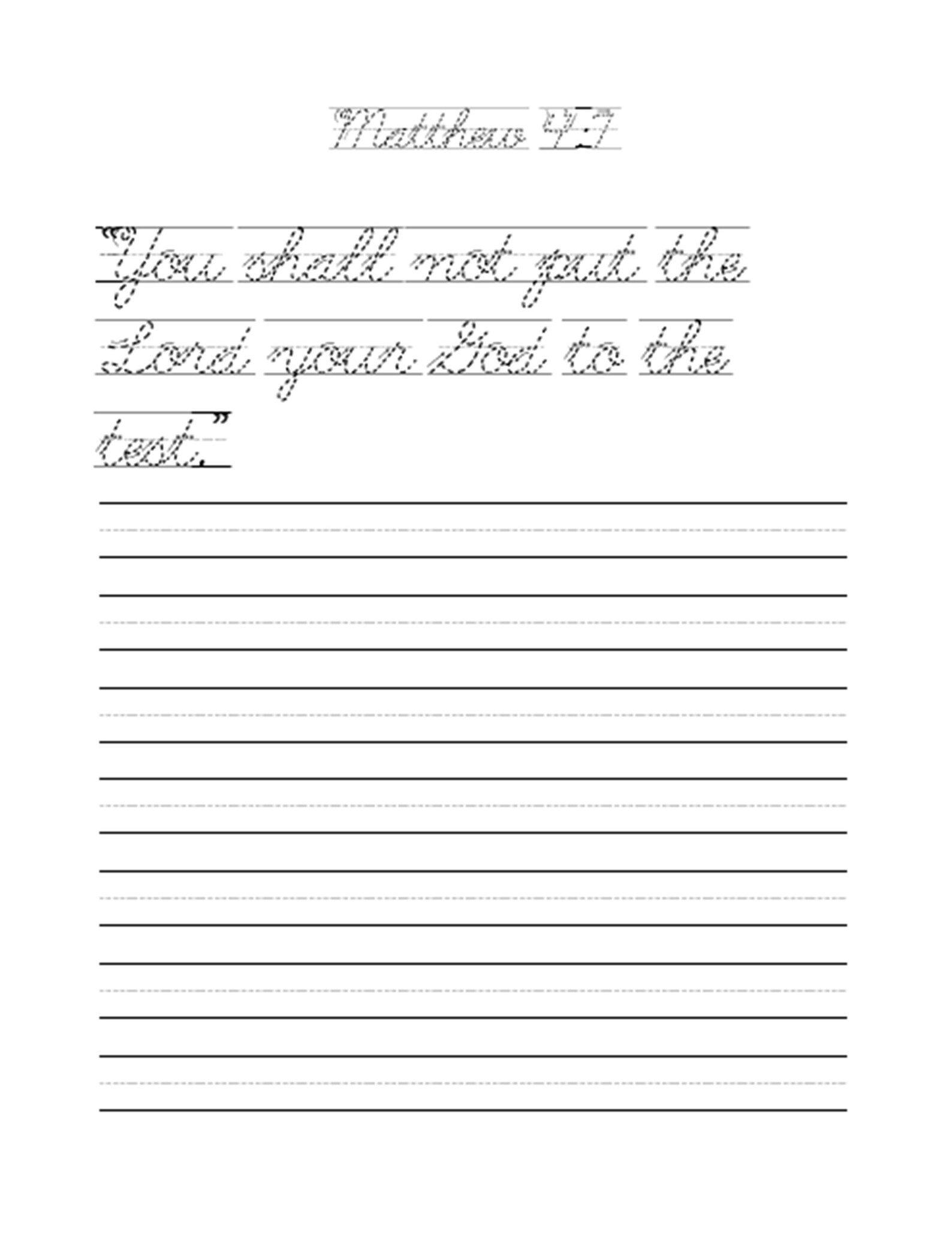 ESV Scripture Copywork Cursive With Arrows, 30 Quotes From Jesus, Trace ...