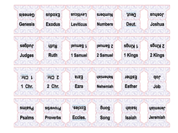 Bible Tabs Hmong Design Bible Tabs Laminated With Adhesive - Etsy