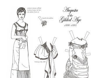 Gilded Age Coloring - Etsy