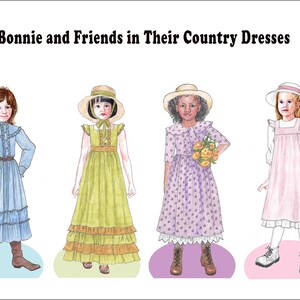 PRINTABLE PAPER DOLL Bonnie's Barnyard Birthday Party Child Paper Doll ...