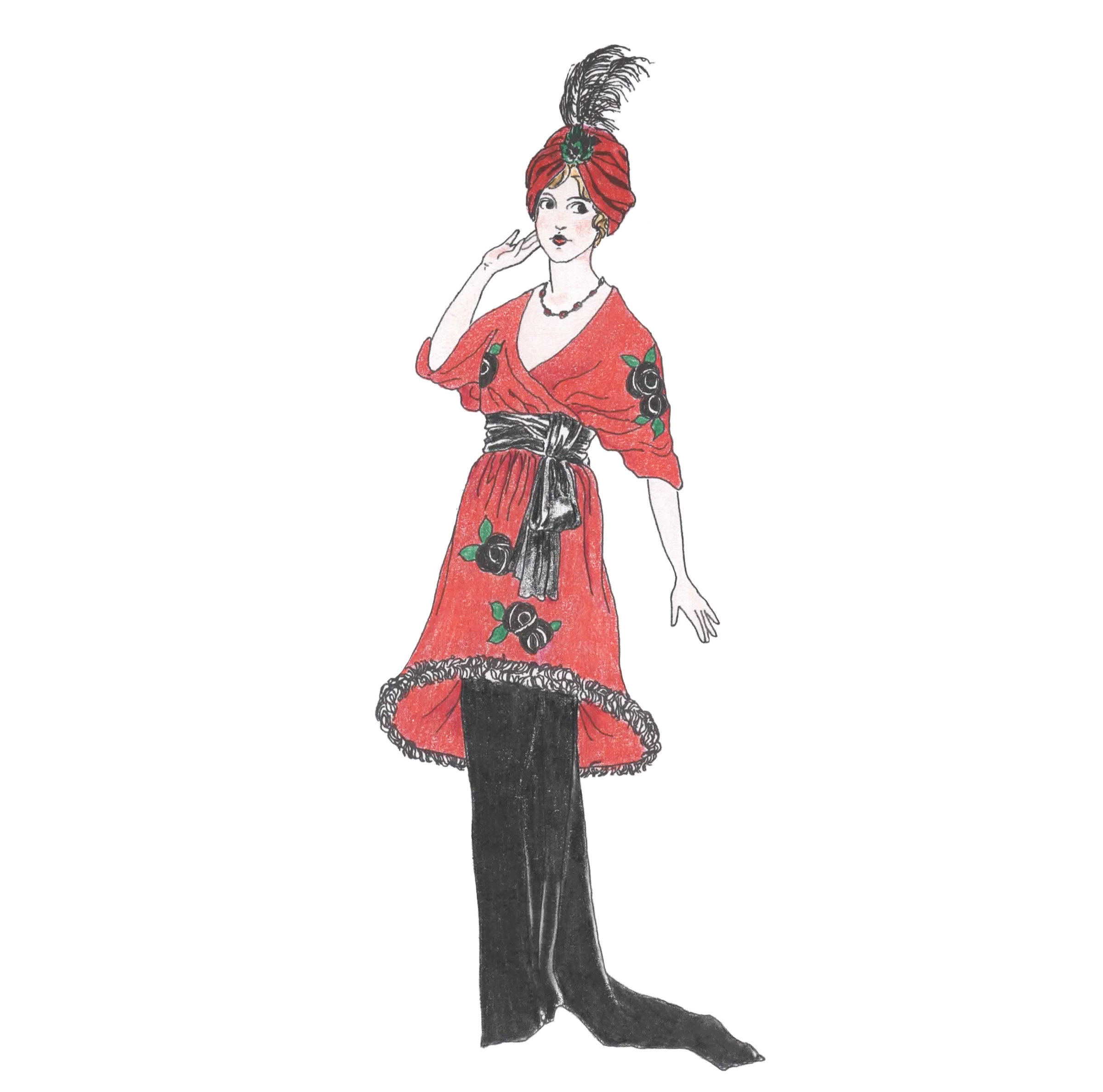 PAPER DOLL COLORING Page Pamela of the Nouveau Age - Etsy