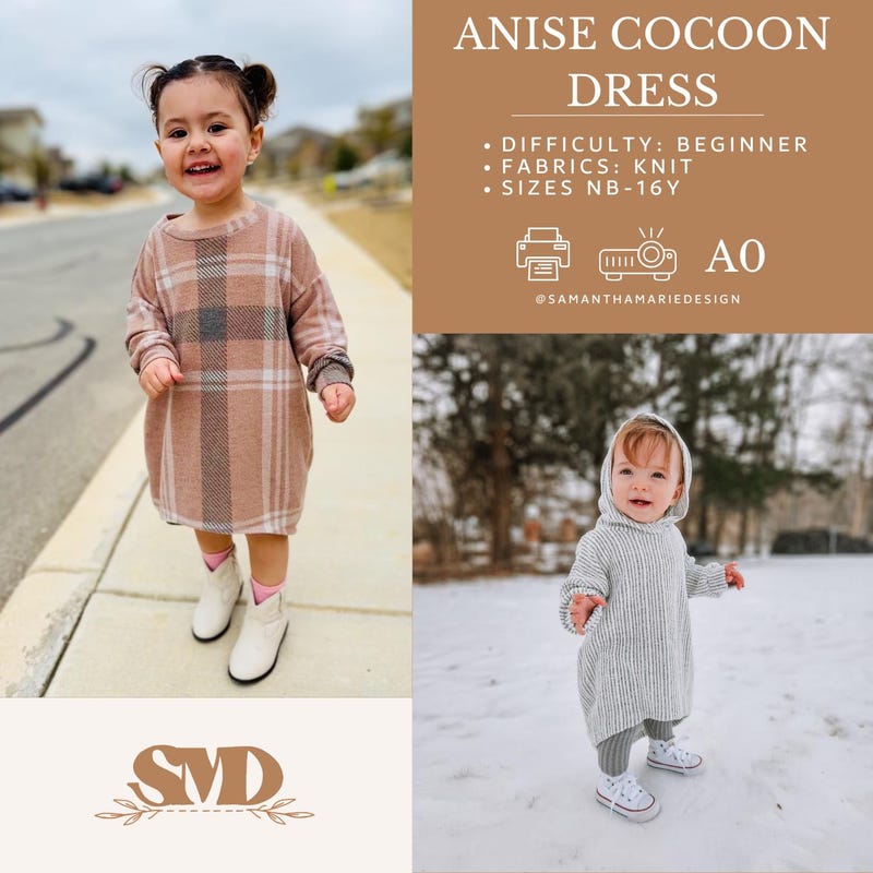 Cocoon Dress Pattern - Etsy