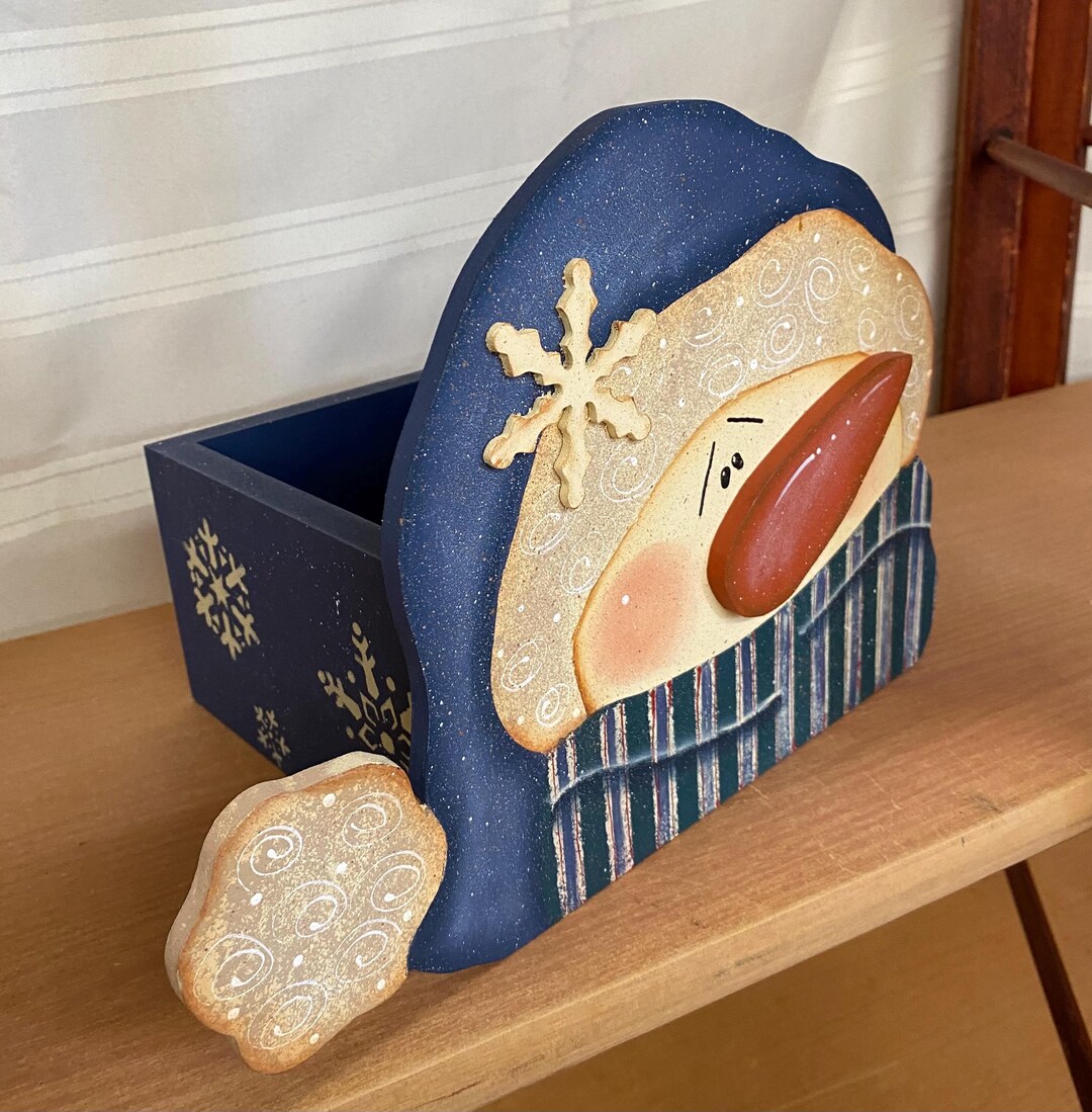 Snowman Holiday/winter Box - Etsy