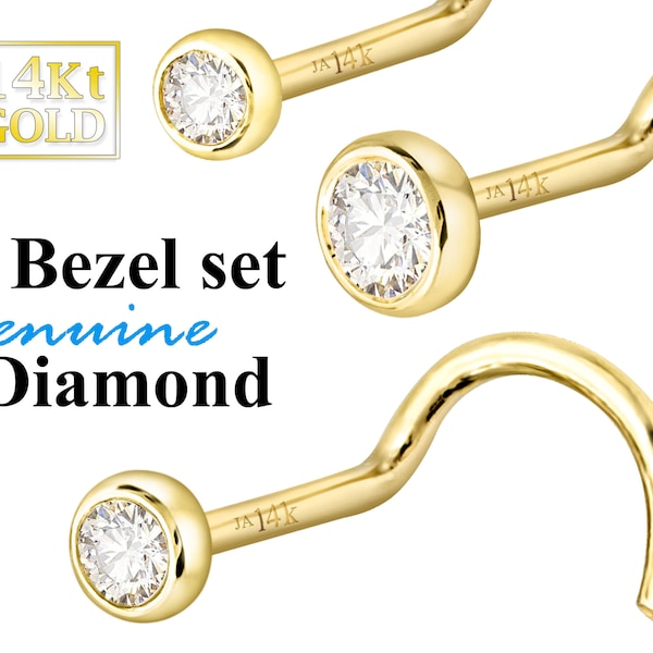 Bezel Set Diamonds - Etsy