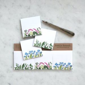 Sticky Notes in Botanical Designs Set of 3 - Etsy