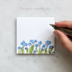 Sticky Notes in Botanical Designs Tulips, Ferns, Daffodils Botanical ...
