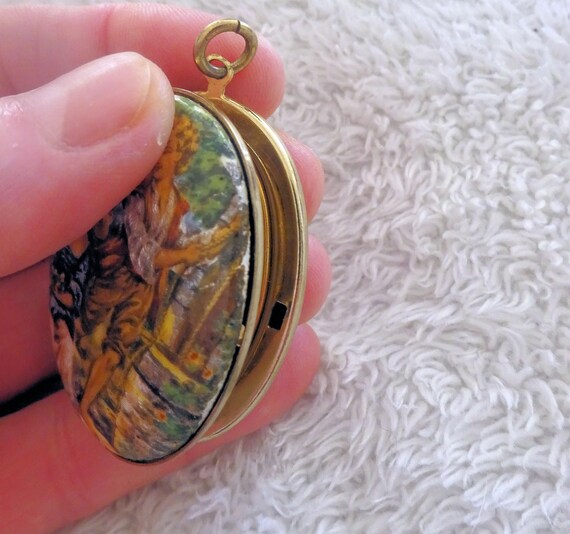 Vintage 1950s Victorian Revival Shepherd Couple Locke… - Gem