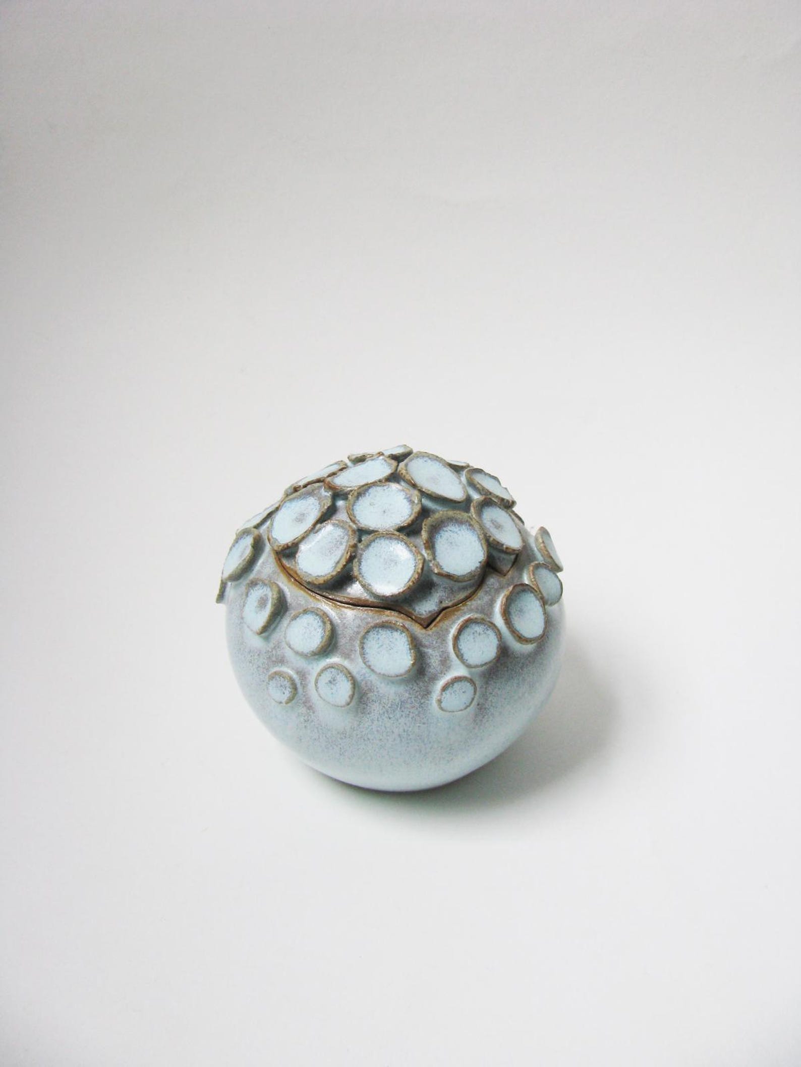 Stoneware Ceramic Nature Inspired Lidded Vessel by Echo of Nature - Etsy