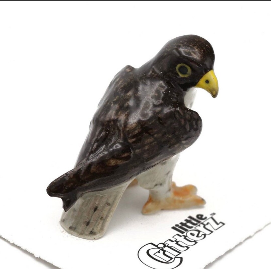 PEREGRINE FALCON Miniature Porcelain Figurine - Etsy