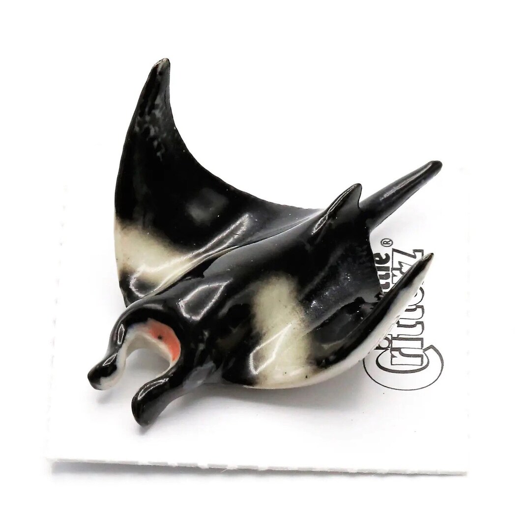 MANTA RAY Miniature Porcelain Figurine - Etsy