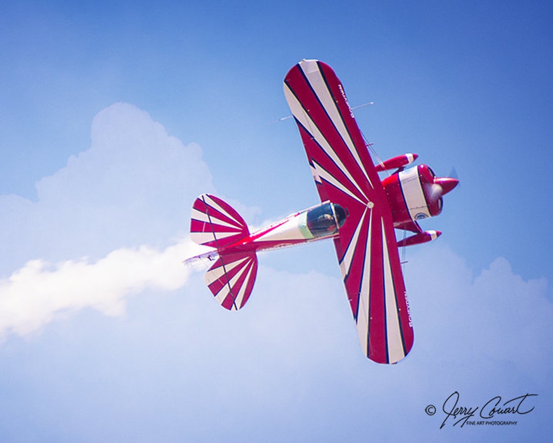 Biplane Airplane Photography, Smoke Aerobatic Airshow Flight ...
