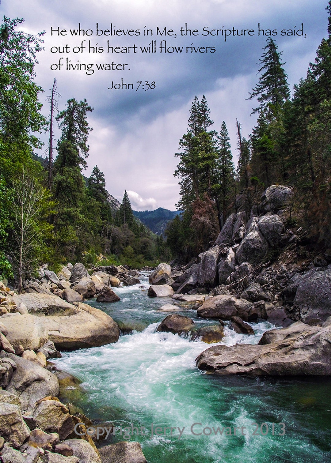 Bible Scripture Passages, Emerald Stream Flowing Fine Art Prints, Bible ...