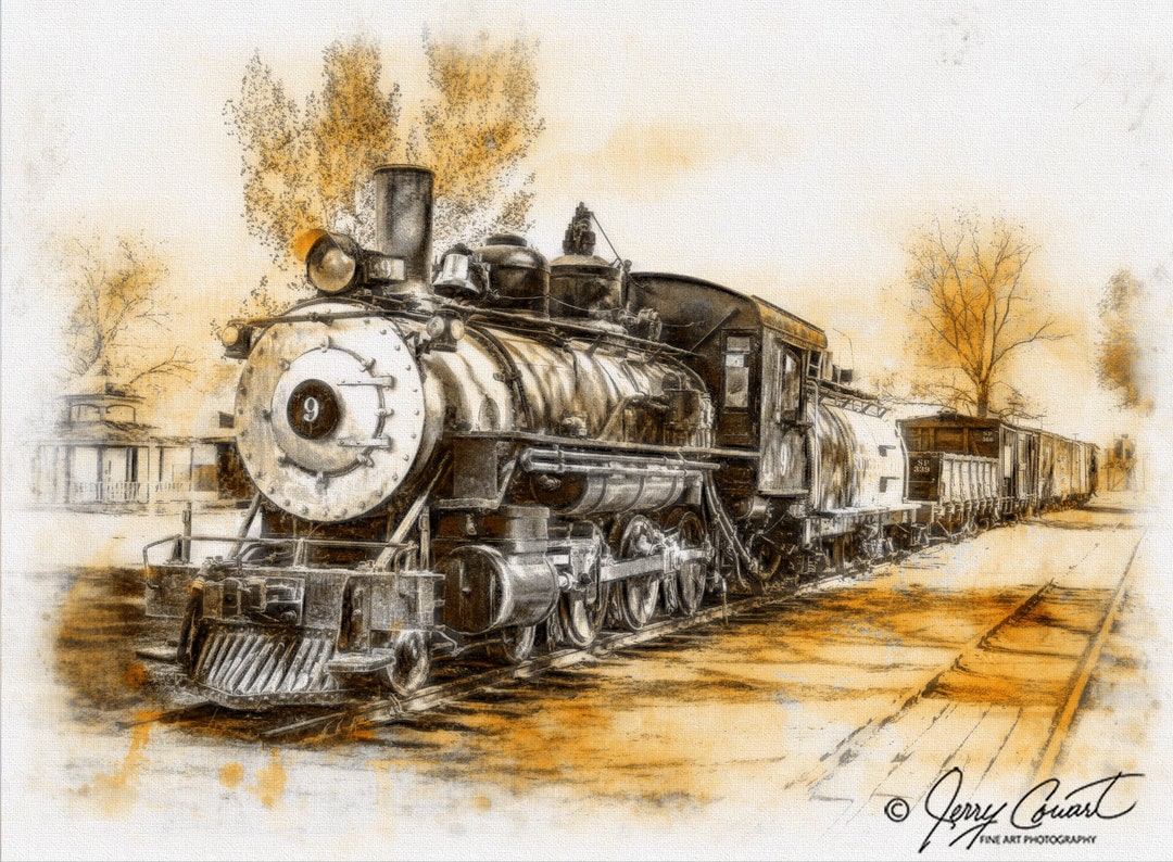 Locomotive Train Steam Engine Photography Print, Locomotive Steam Train ...