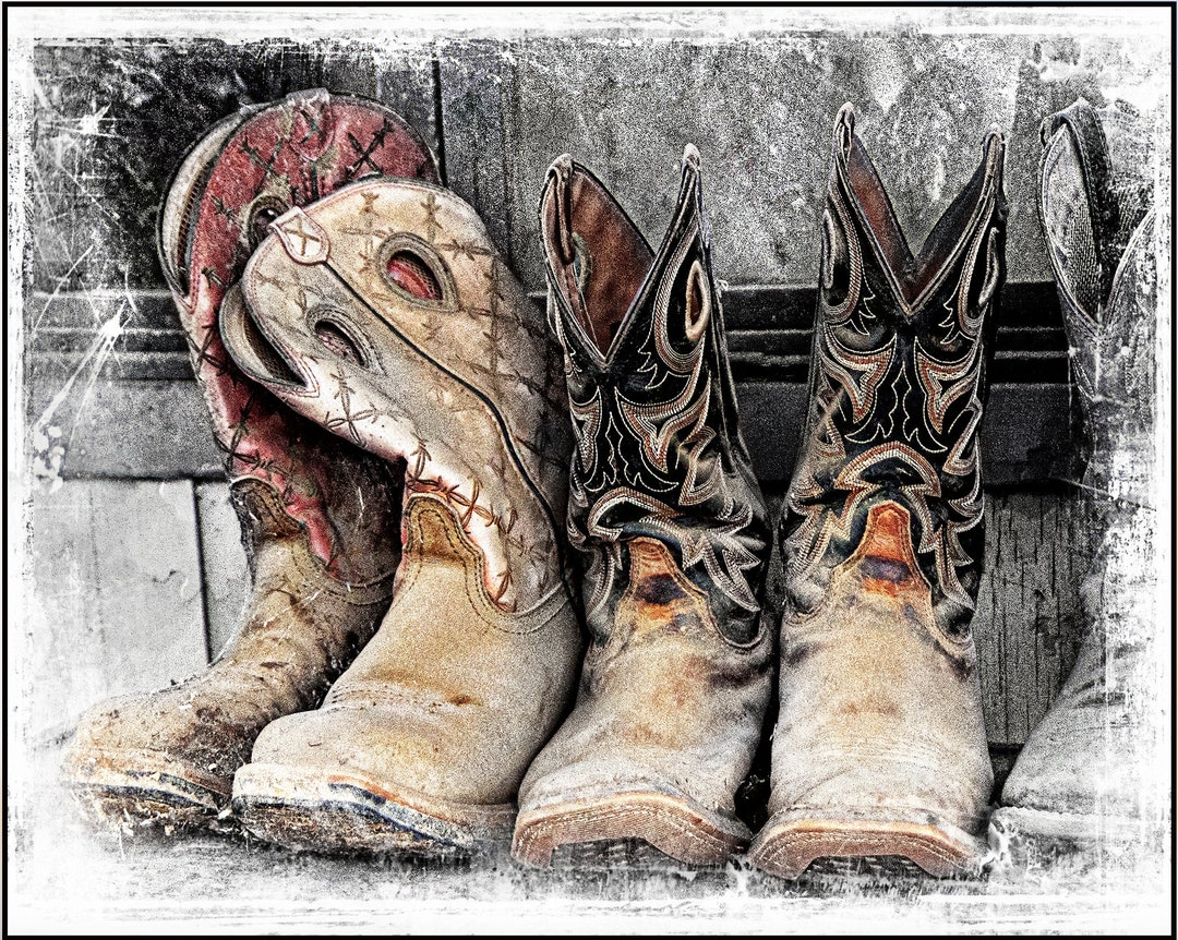 Cowboy Boots Photography Print, Cowboy Boots Photo Art, Cowboy Western ...