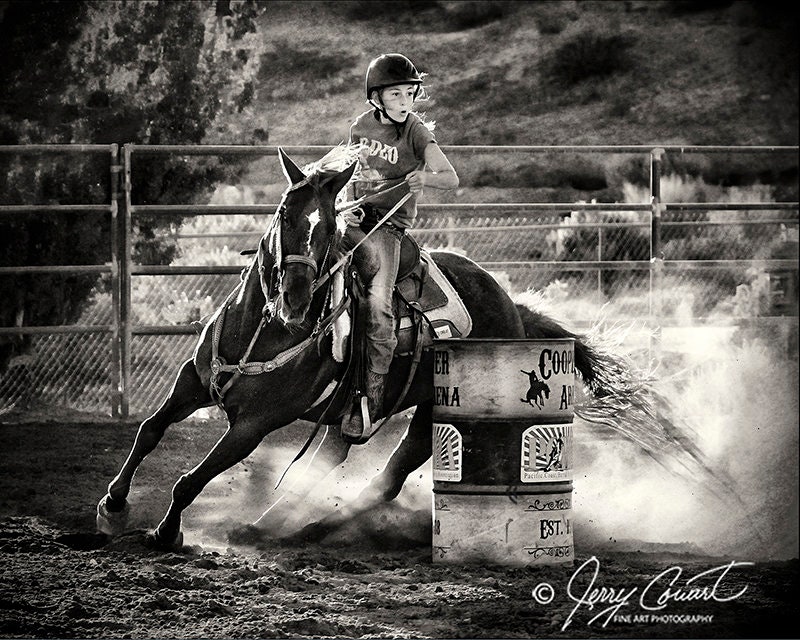 Black And White Barrel Racing Pictures