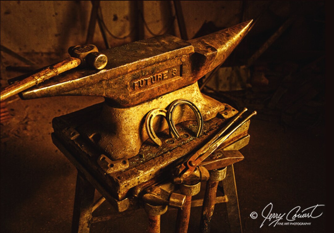 Blacksmith Anvil Horse Shoe Photography, Horse Shoe Art, Anvil Cowboy ...