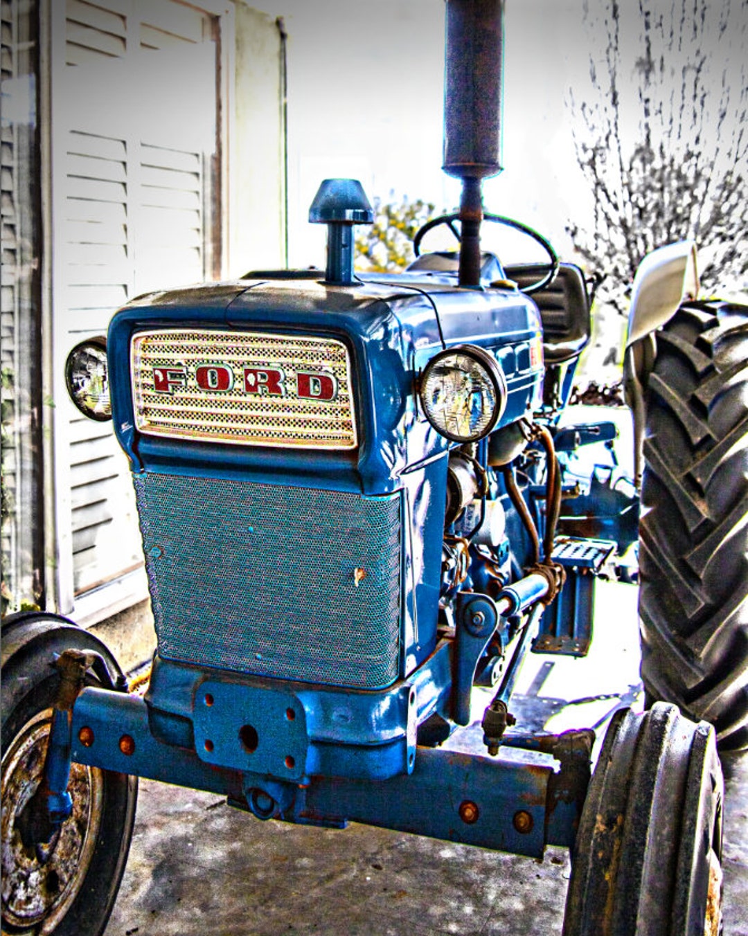 Farm Tractor Photography, Blue Ford 4000 Tractor Art, Tractor Fine Art ...