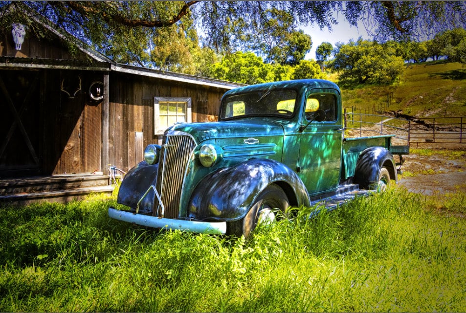 Vintage Chevy Truck, 1937 Chevy Pickup Photography Art Print, Old Chevy ...