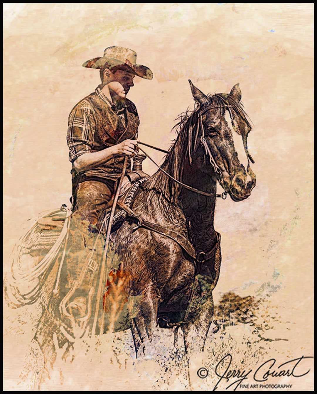 Cowboy Photography Print, Cowboy Rodeo Life Picture, Horse Wall Decor ...