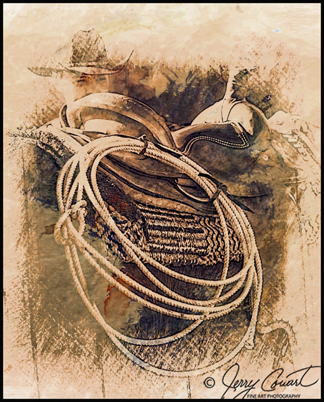 Cowboy Saddle Photography Print, Cowboy Lasso Photo Art, Cowboy Western ...