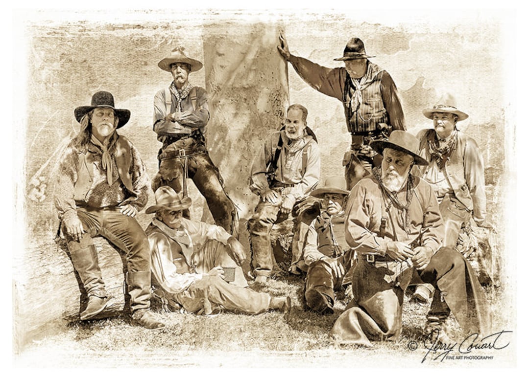 Cowboy Photography, Cowboys Art Print, Cowboy Gang Art, Wild West ...