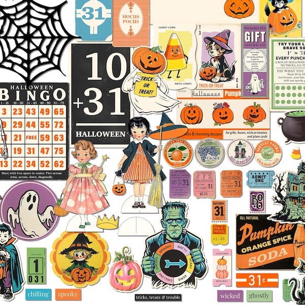 Halloween Digital Ads - Etsy